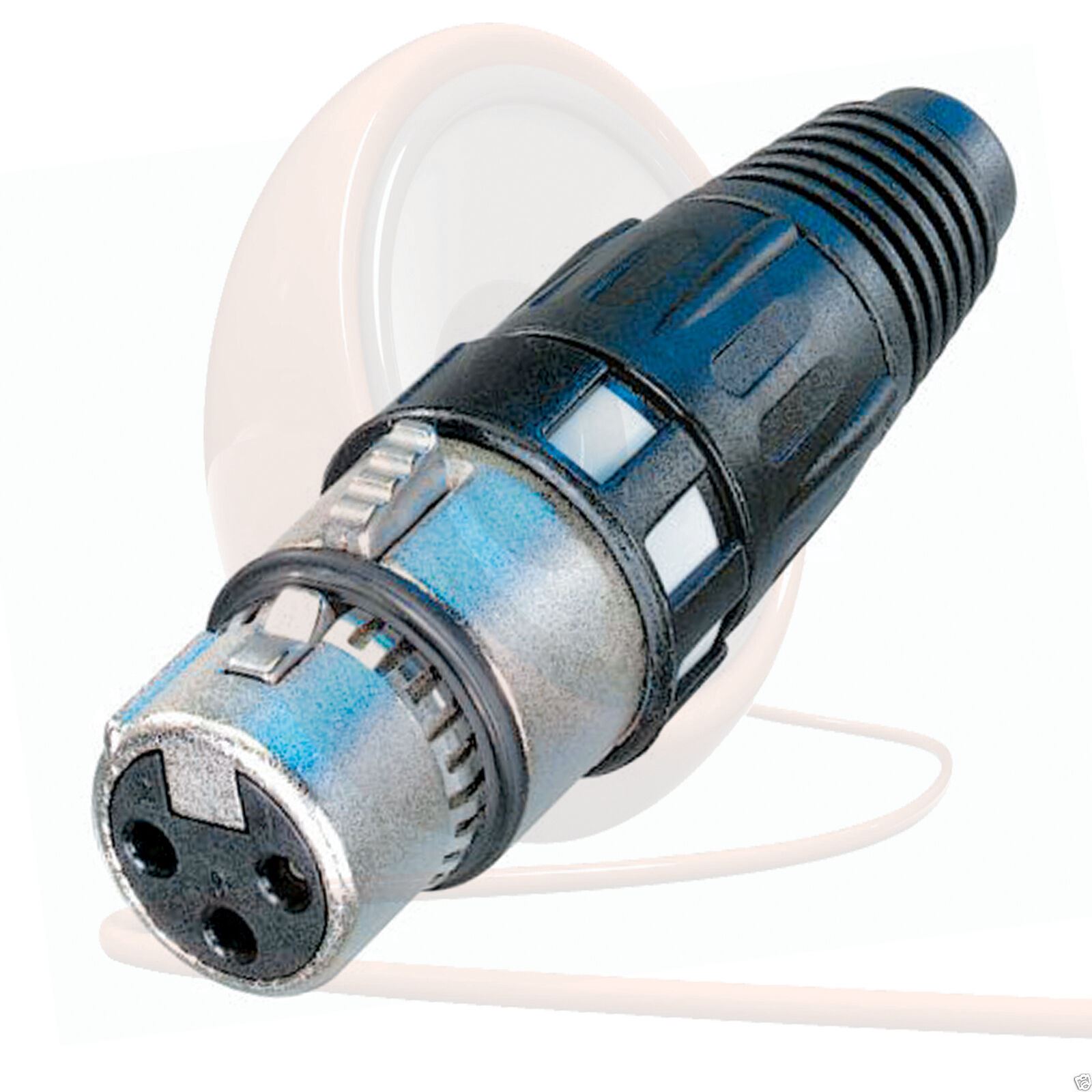 Neutrik 3 Pin 110ohm Digital NC3FXCC Female XLR Connector. AES & DMX ...