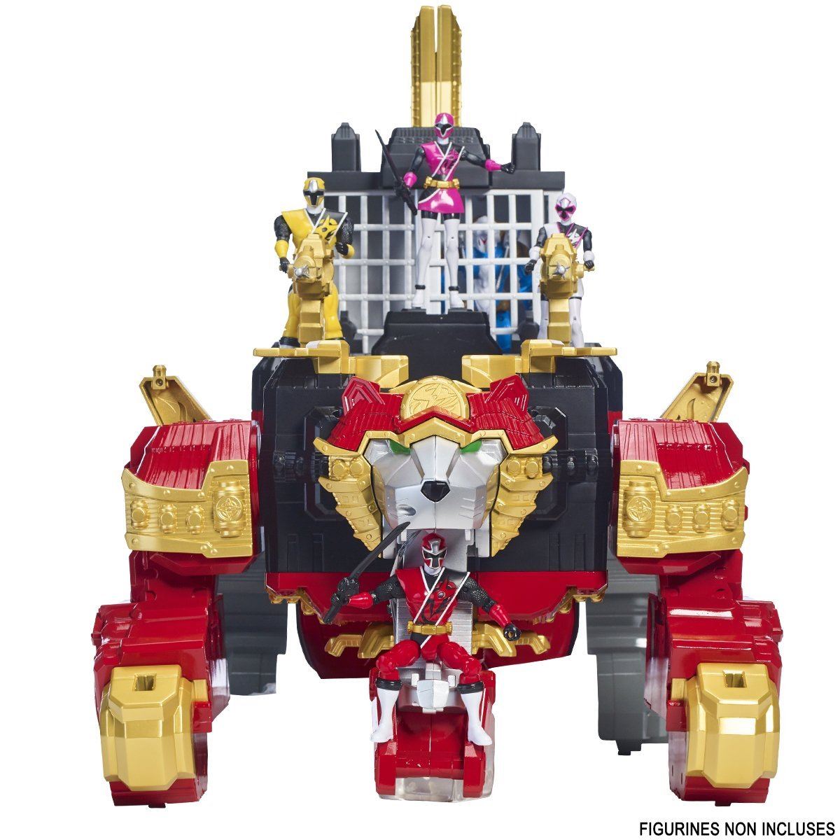 BRAND NEW POWER RANGERS 43610 NINJA STEEL LION FIRE FORTRESS ZORD ...