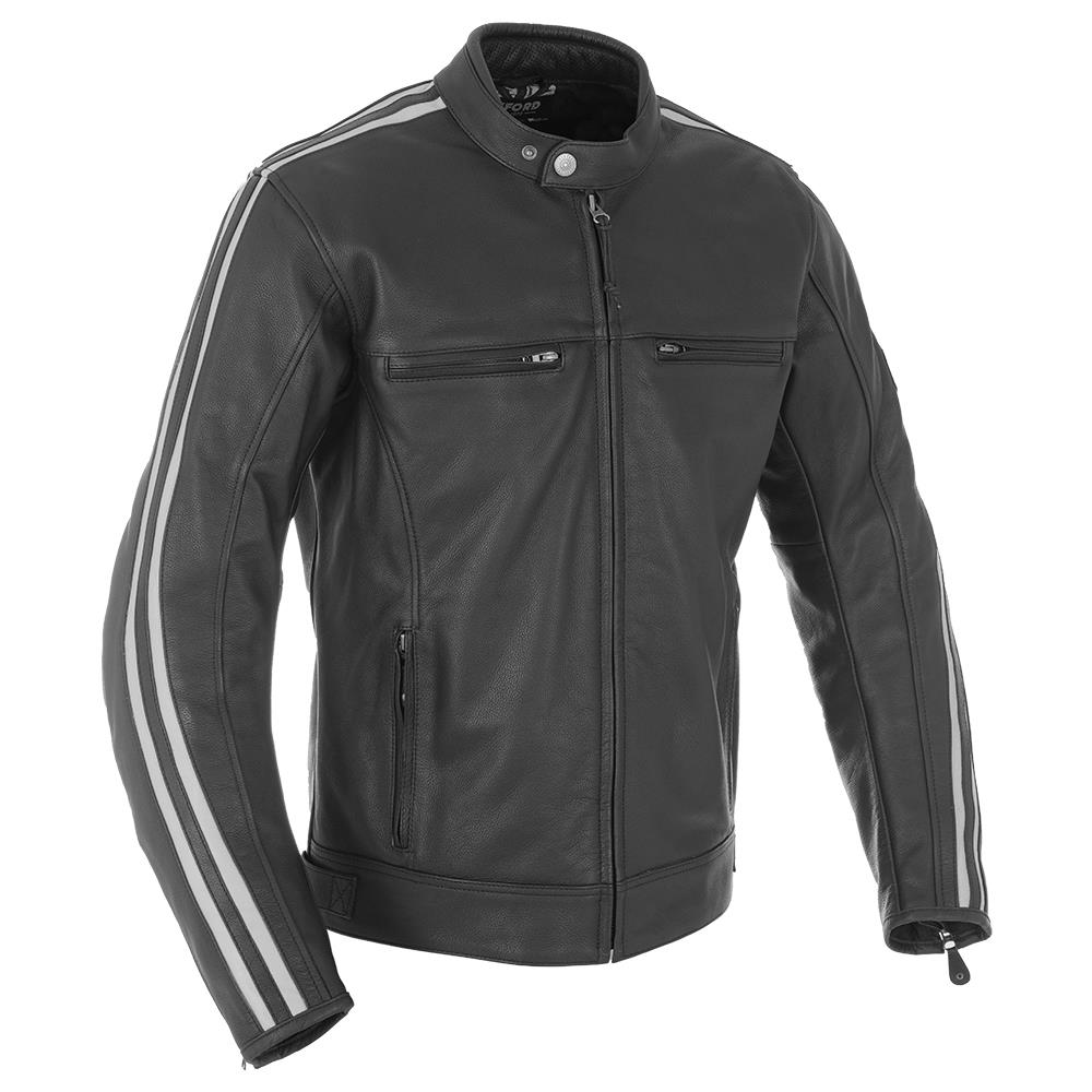Oxford Bladon Giacca Moto in Pelle Uomo Classica Biker Jacket Touring Nuova