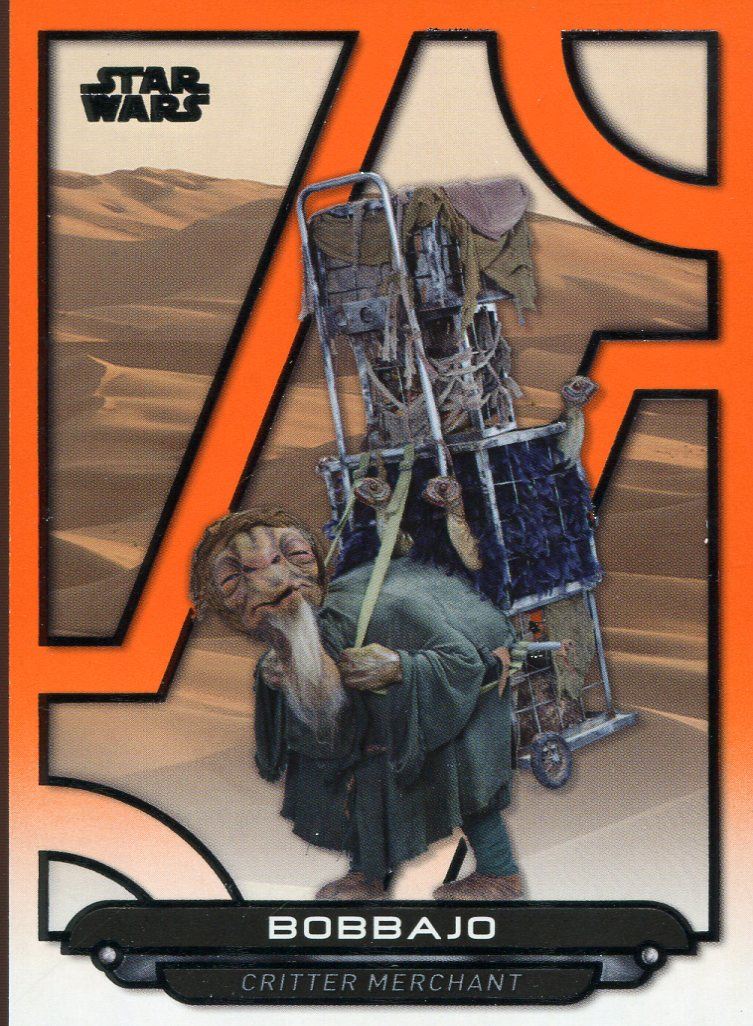 Star Wars Galactic Files 2018 Orange Base Card TFA-50 Bobbajo