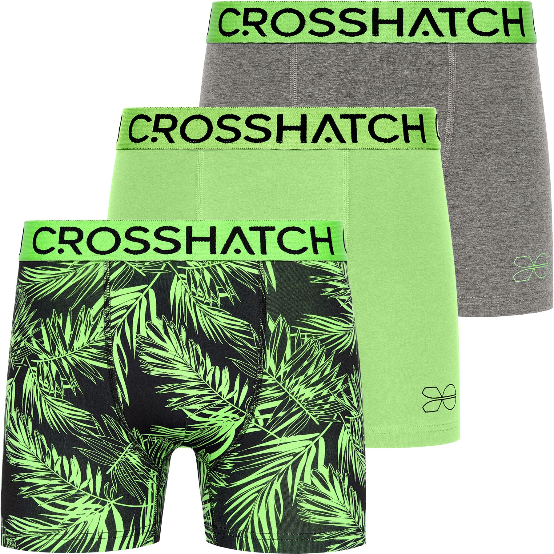 Crosshatch Mens 3 & 6 Pack Grimsby Boxers Shorts Underwear Designer ...