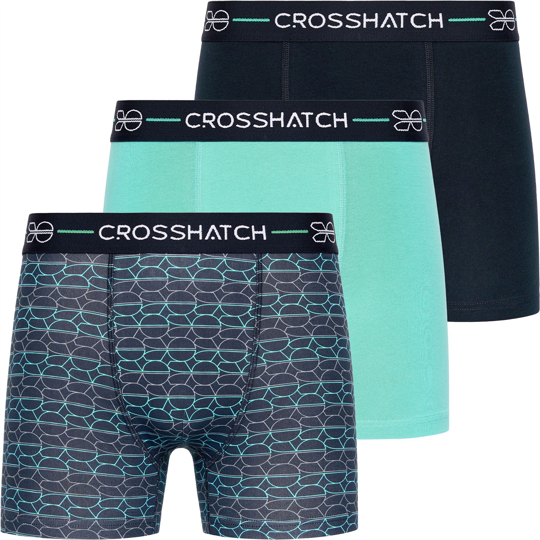Crosshatch Mens 3 & 6 Pack Boxer Shorts Underwear Trunks Multipack ...