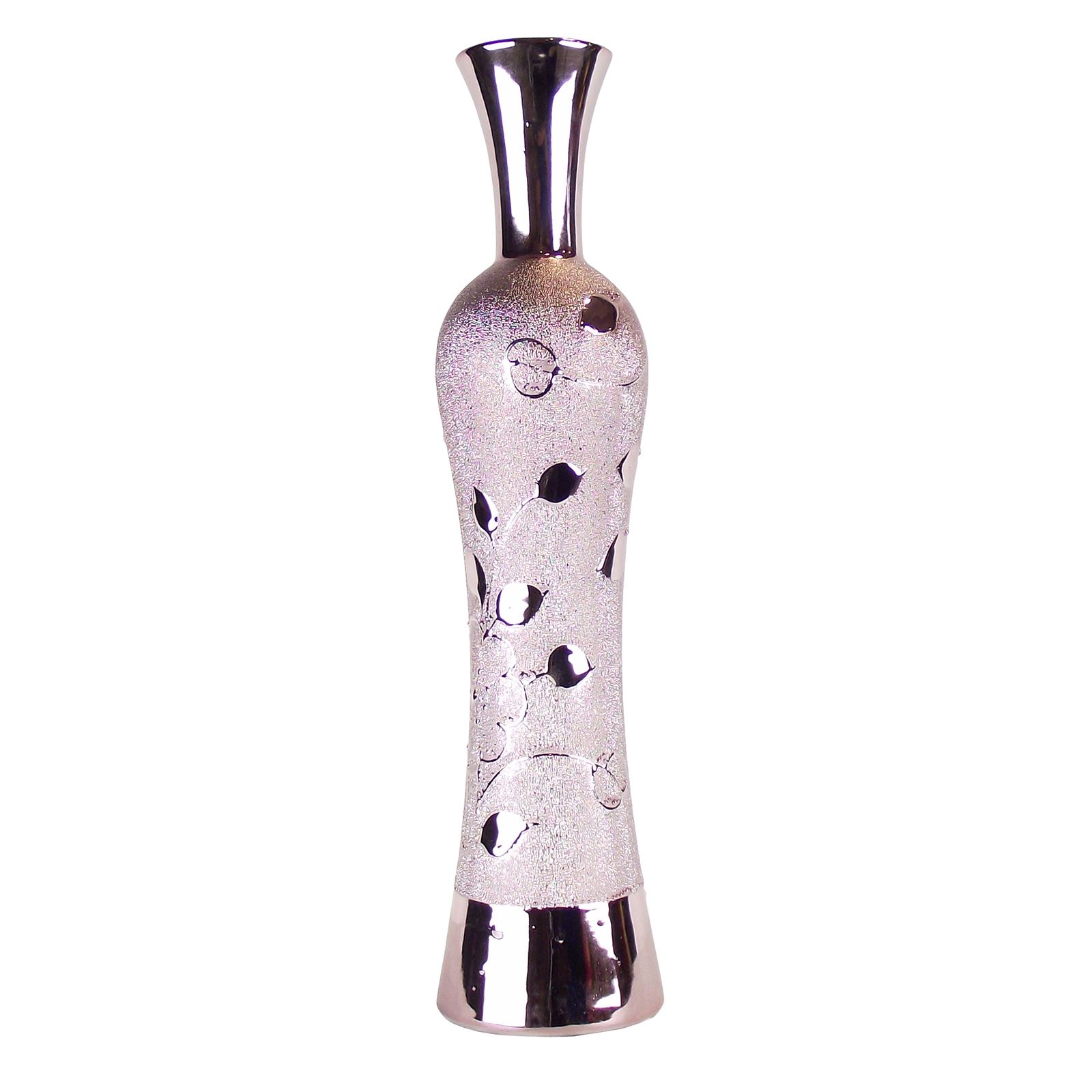 Pretty Pink Chrome Vases Collection - Ceramic Planter Pot Containers ...