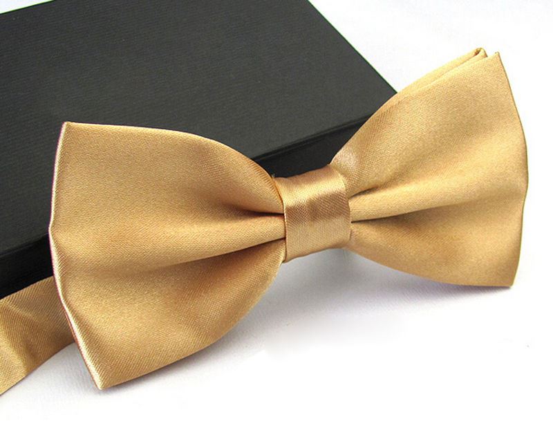 Satin Men Pre Tied Wedding Dickie Bow Fancy Plain Adjustable Bowtie ...
