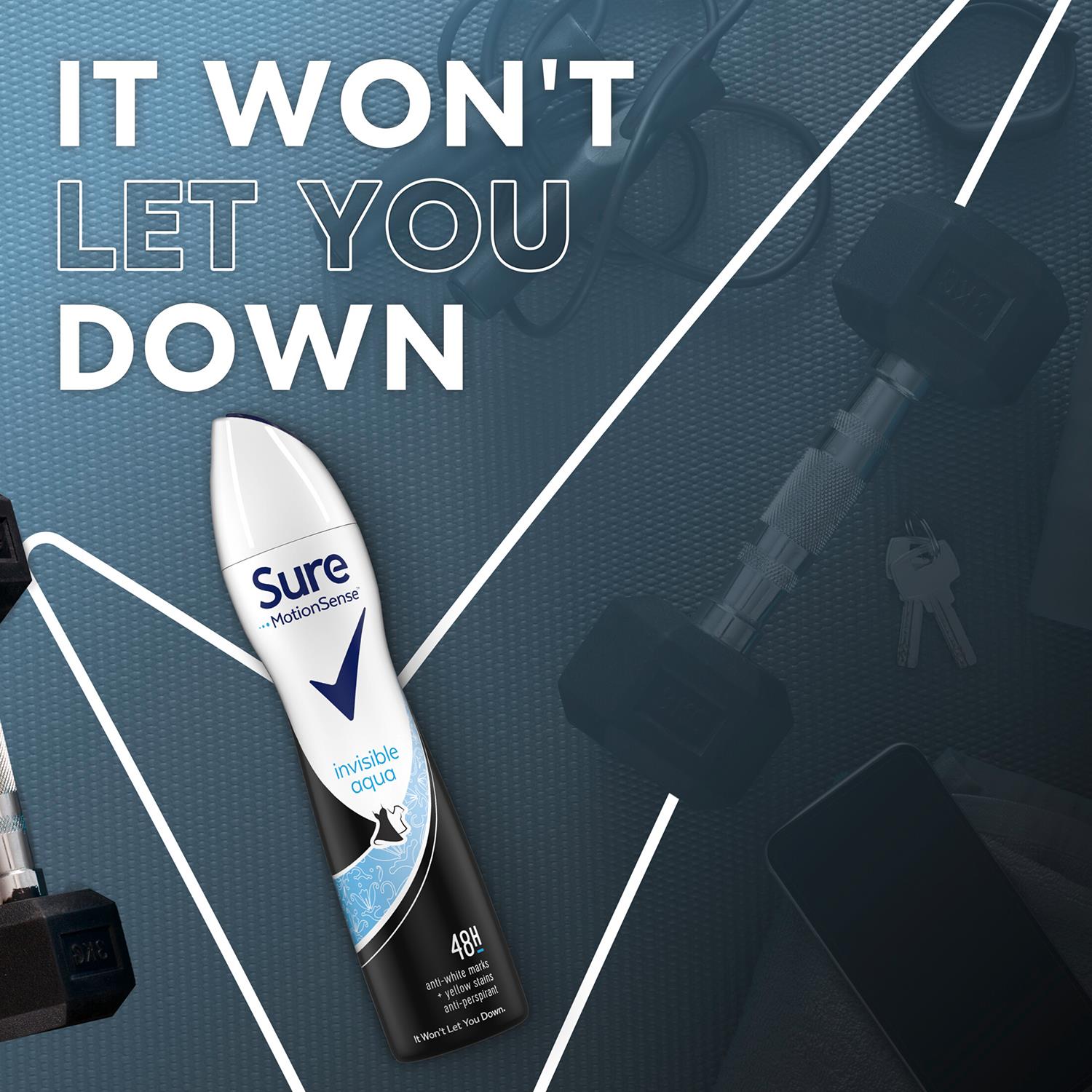 Sure Women Motion Sense Antiperspirant Deodorant, 3,6 or 12 Pack, 150ml ...