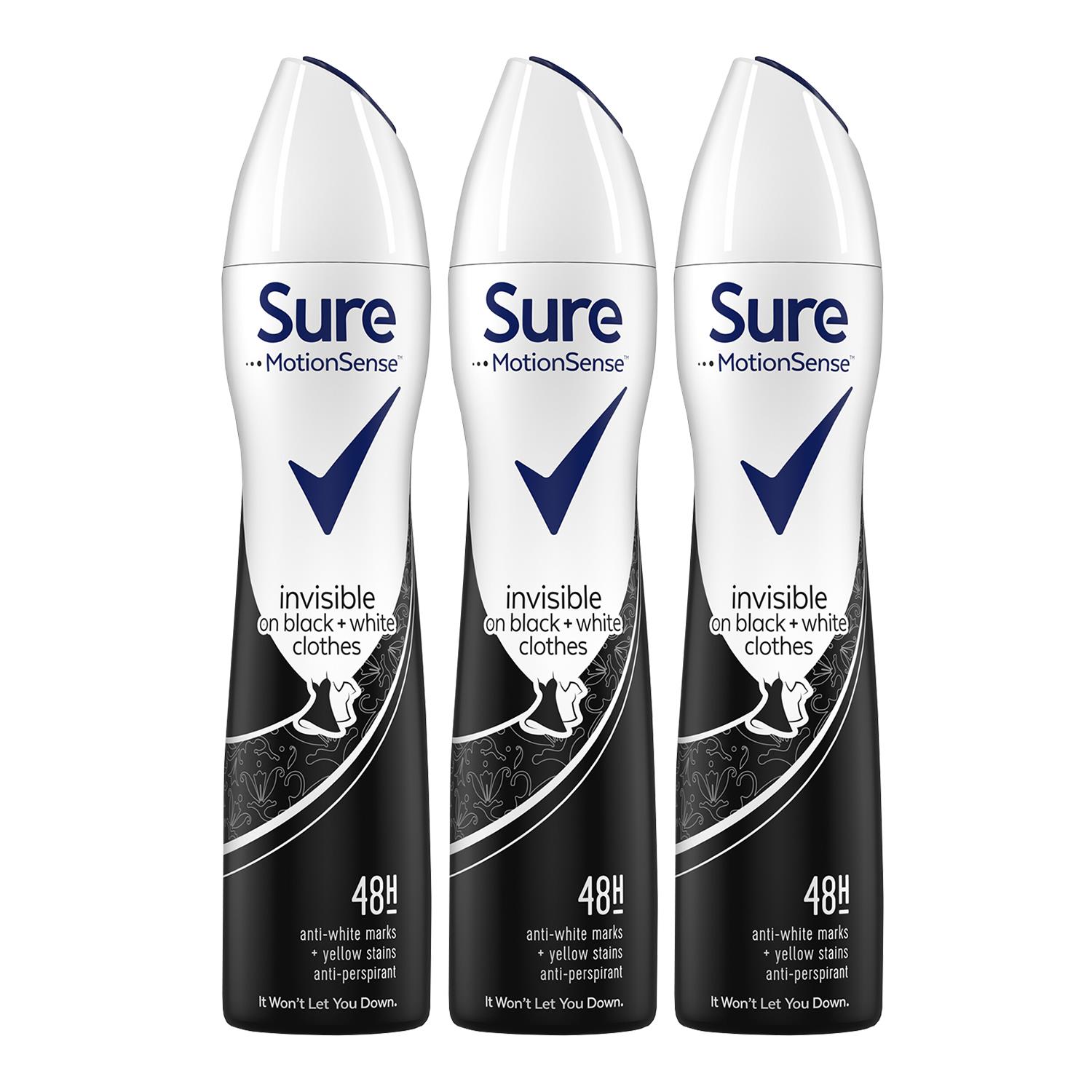Sure Women Motion Sense Antiperspirant Deodorant, 3,6 or 12 Pack, 150ml ...