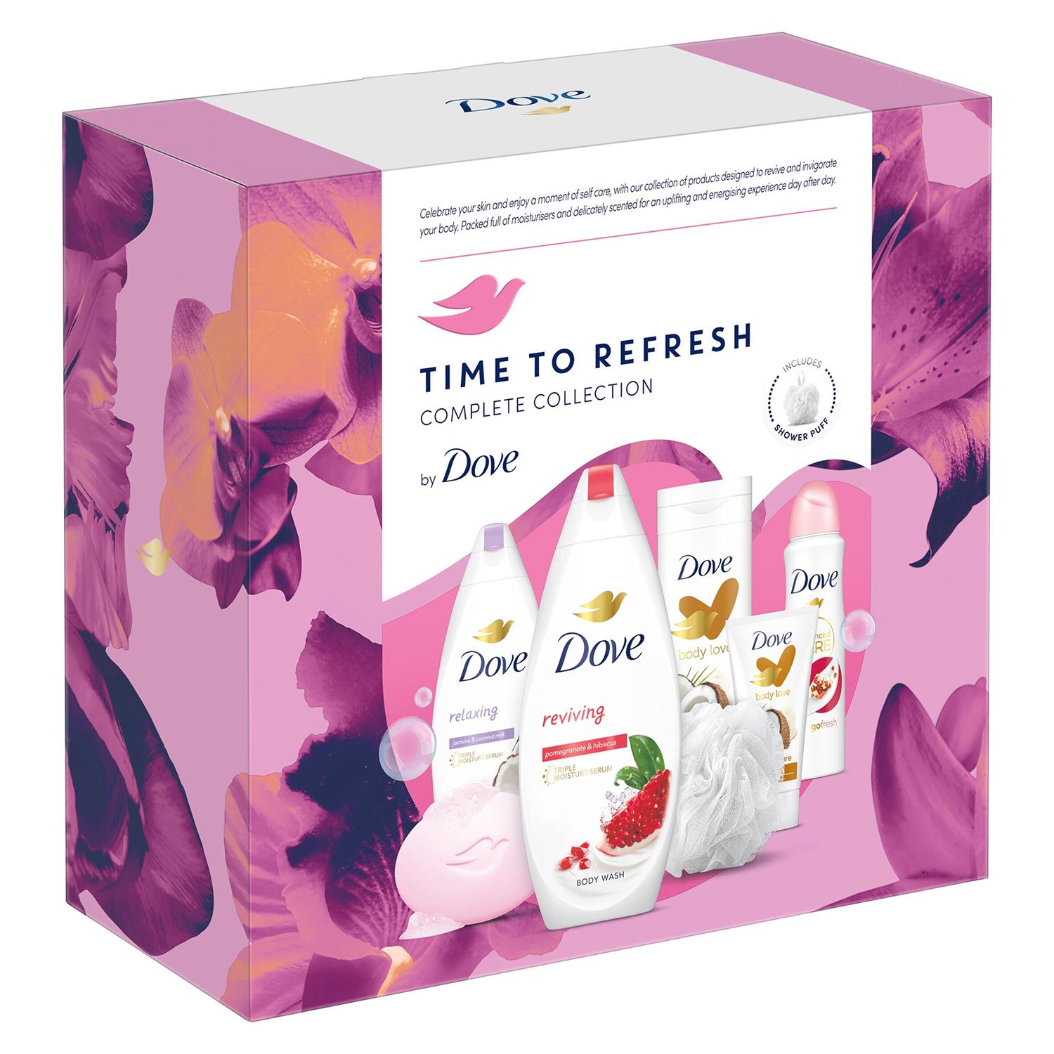 Dove Time to Refresh Complete Collection Gift Set with a luxury shower ...