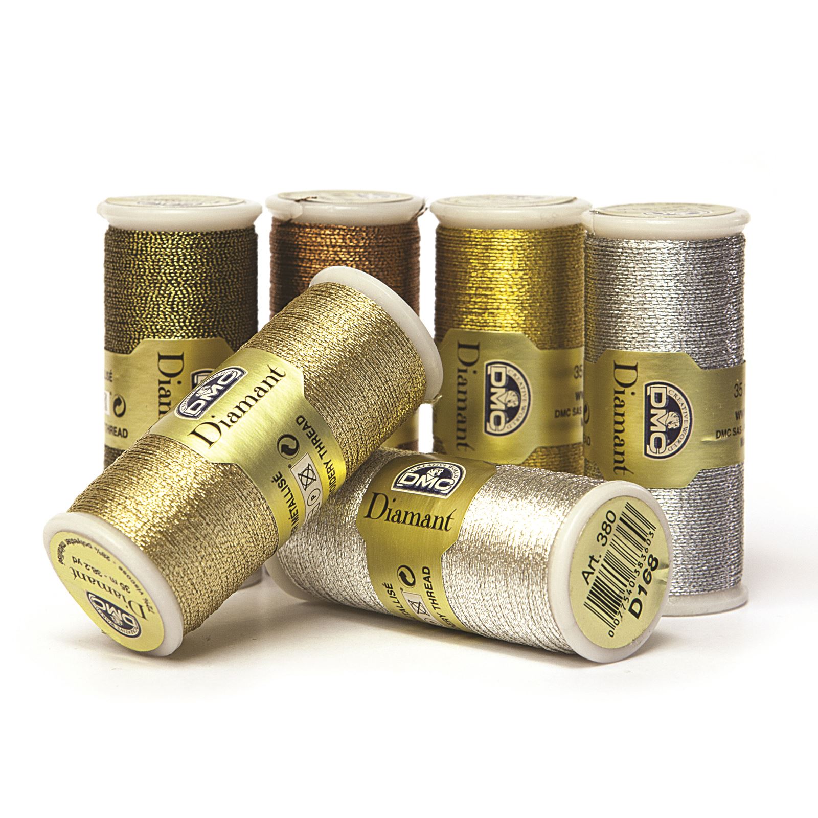 DMC Diamant Metallic Embroidery Thread 35m Spool Cross Stitch | eBay UK