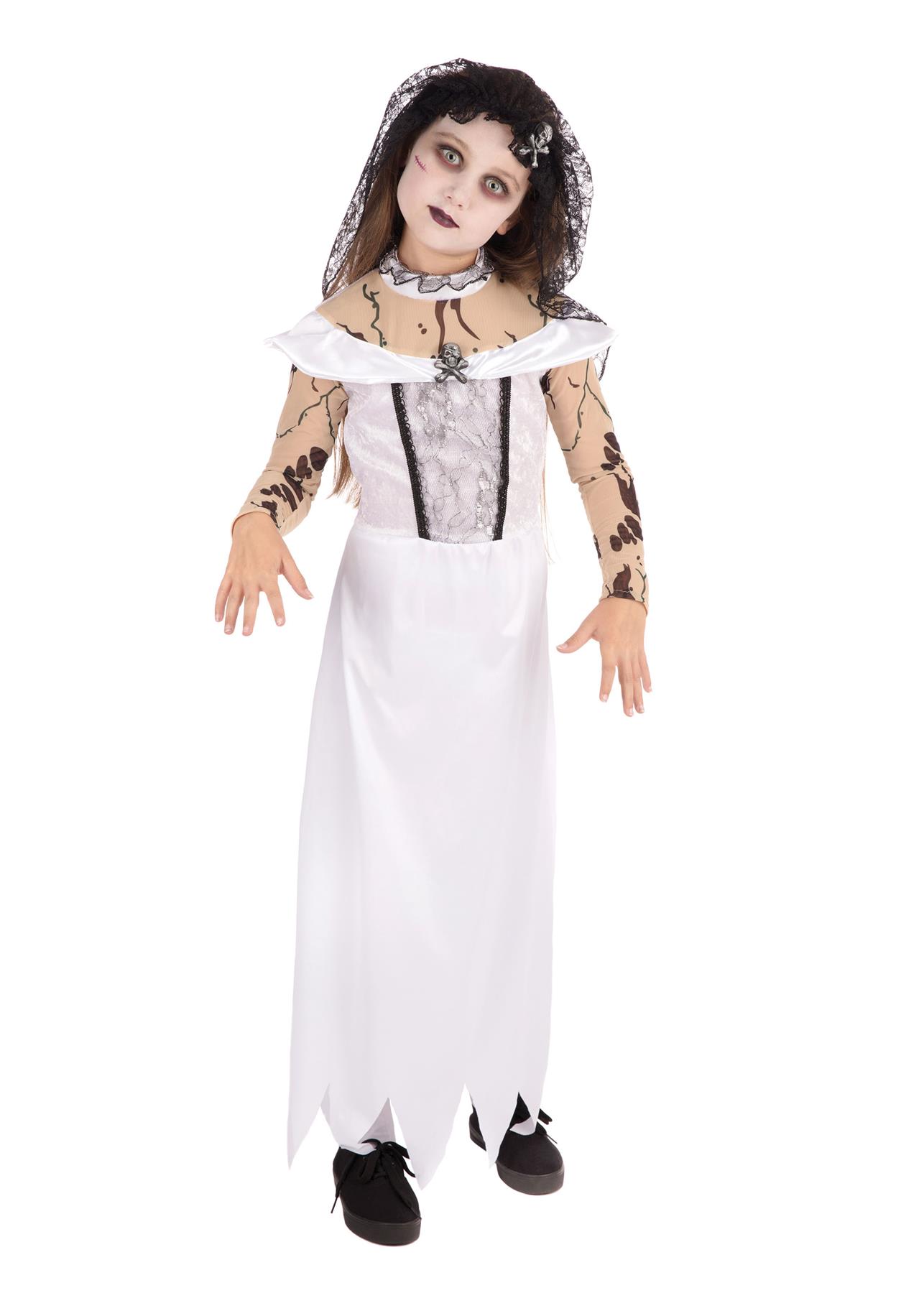 Boys Girls Child Zombie Kids Halloween Horror Fancy Dress Outfit