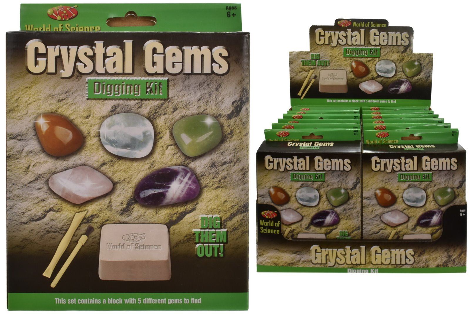 Crystal gems digging kit dig excavation science experiment gifts ...