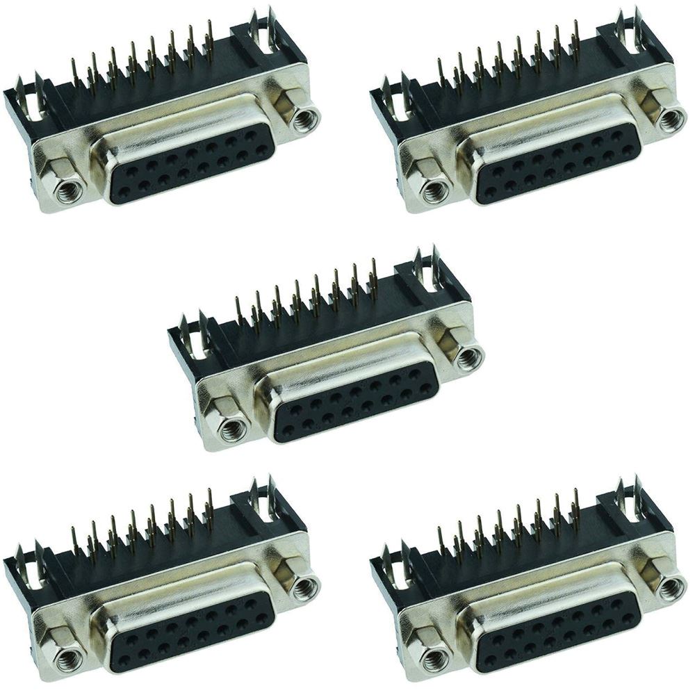 Right Angle PCB D Connector Plug Socket D-Sub 9 15 25 Way | eBay UK