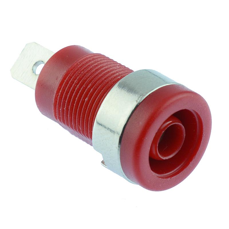 4mm Red Shrouded Banana Panel Mount Test Socket Connector | eBay