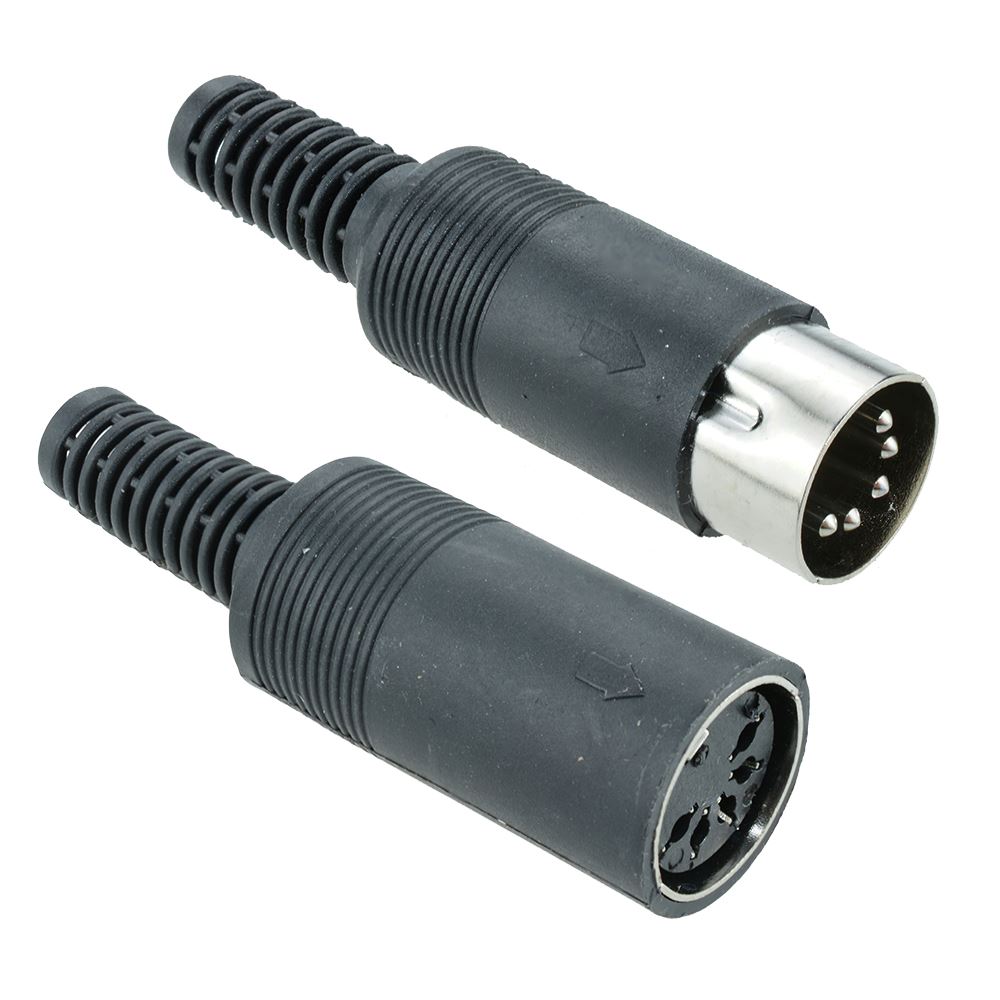 Pair 5-Pin DIN Plug + Socket Connector | eBay Pair 5-Pin DIN Plug + Socket Connector | eBay