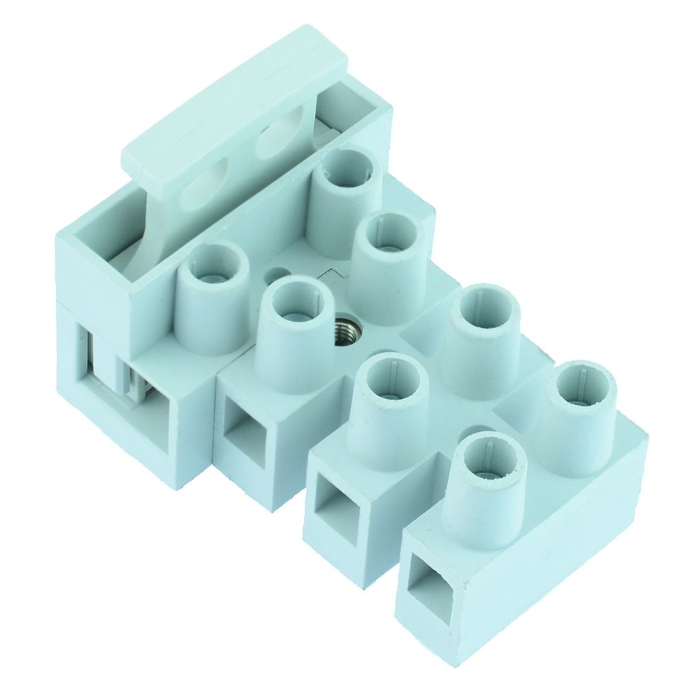4-Pole Fused Terminal Block 10A Fuse Connector | eBay