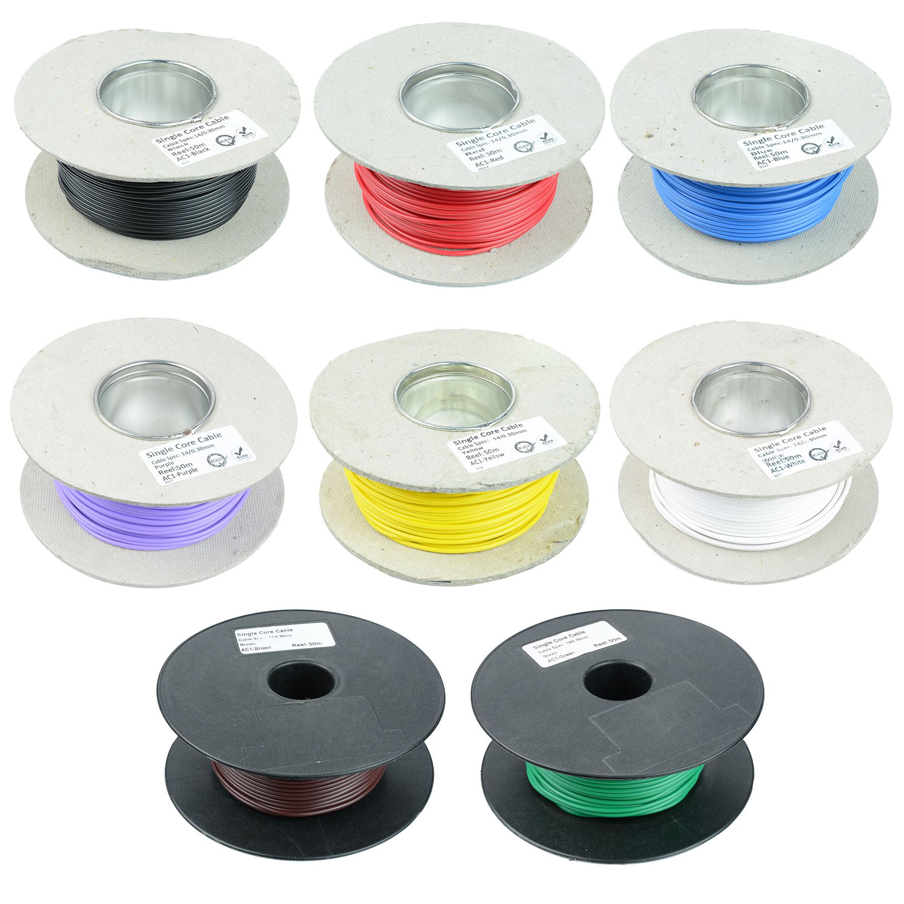 1mm 2mm 3mm Automotive Single Core Cable Wire 30M or 50M | eBay