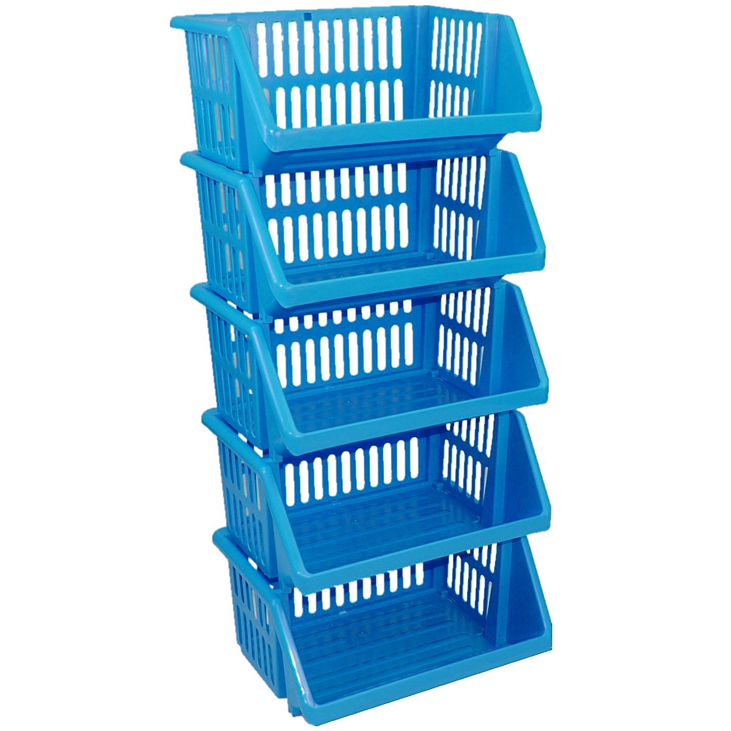 Multi Purpose Large Plastic Colour Storage Rack Stand Stacking ...