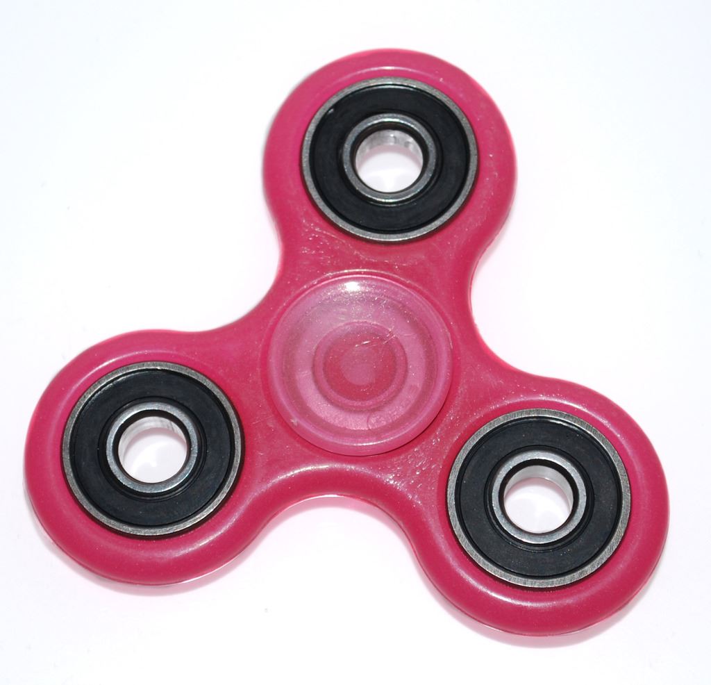 Fidget Finger Hand Spinner Focus Stress Toy LED Rainbow Glow in the ...