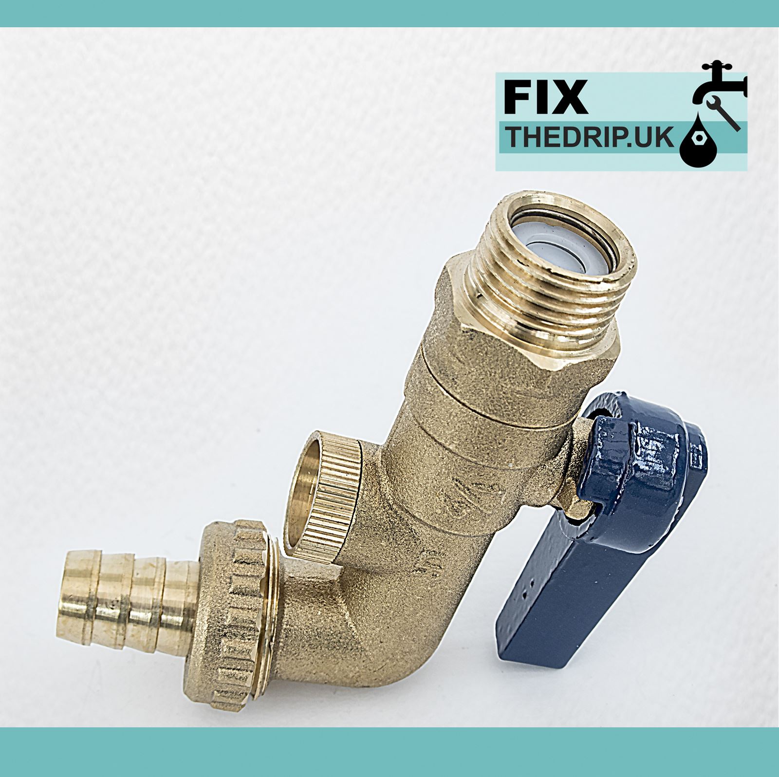 HU BIBCOCK 1/2" BS1010 QTR TURN 1/2 Quality Brass Lever Bib Tap DCV ...