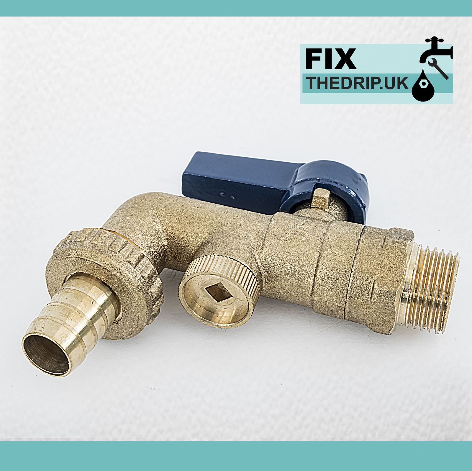 HU BIBCOCK 1/2" BS1010 QTR TURN 1/2 Quality Brass Lever Bib Tap DCV ...