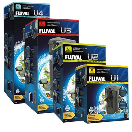Fluval New U-Series U1,U2,U3,U4 Internal Filters Submersible Aquarium ...
