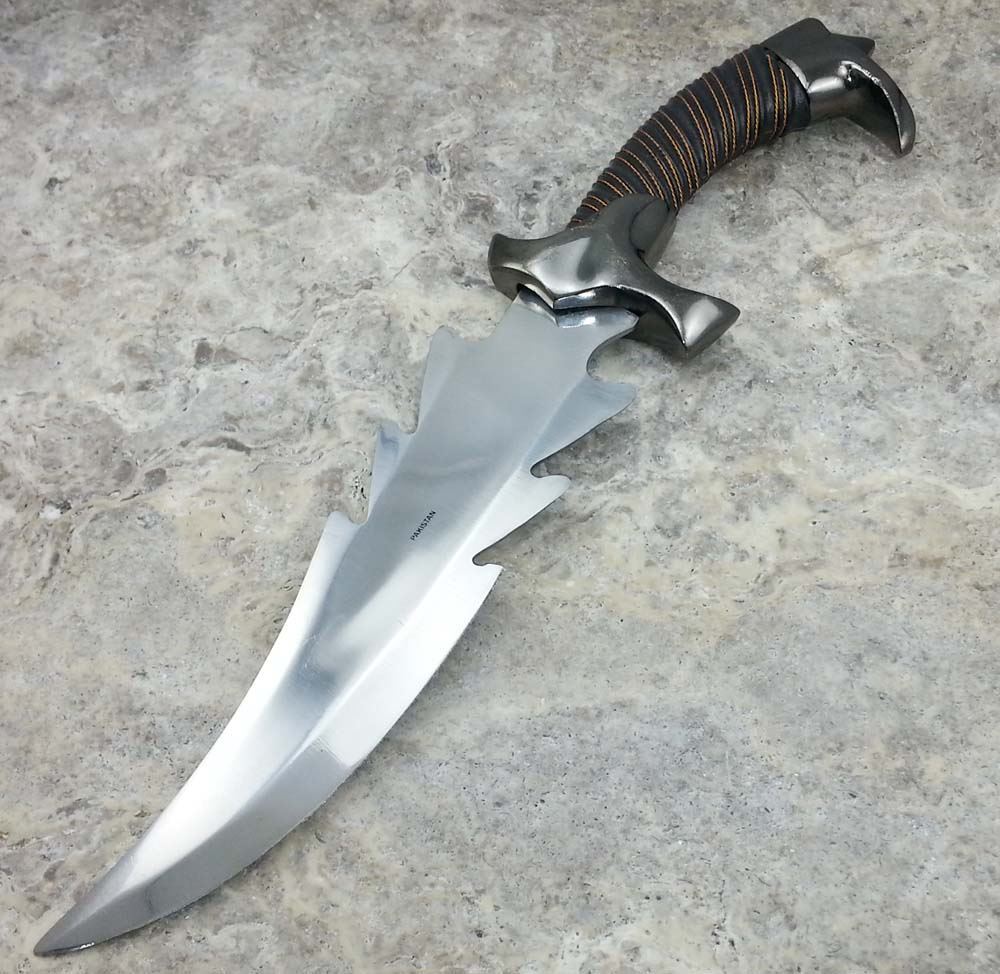 14" Collectible Fantasy Dagger Stainless Steel with Leather Sheath ...