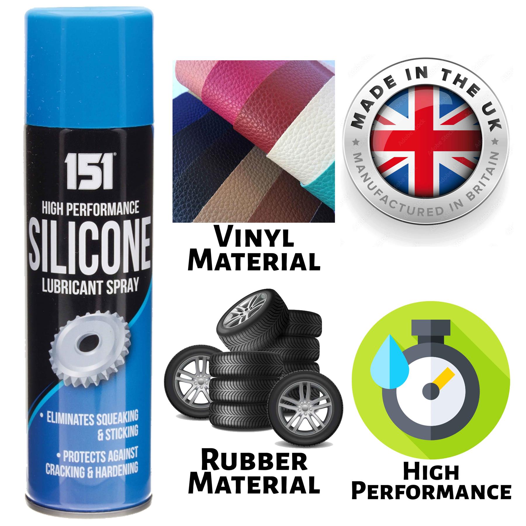 Silicone Lubricant Spray High Performance Eliminates Squeaking Sticking ...