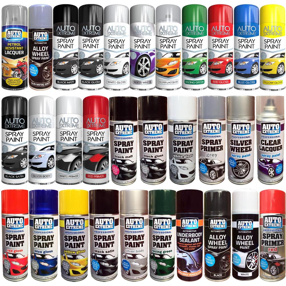 Spray Paint Aerosol Auto Car Primer Matt Gloss Lacquer Restore Metal ...