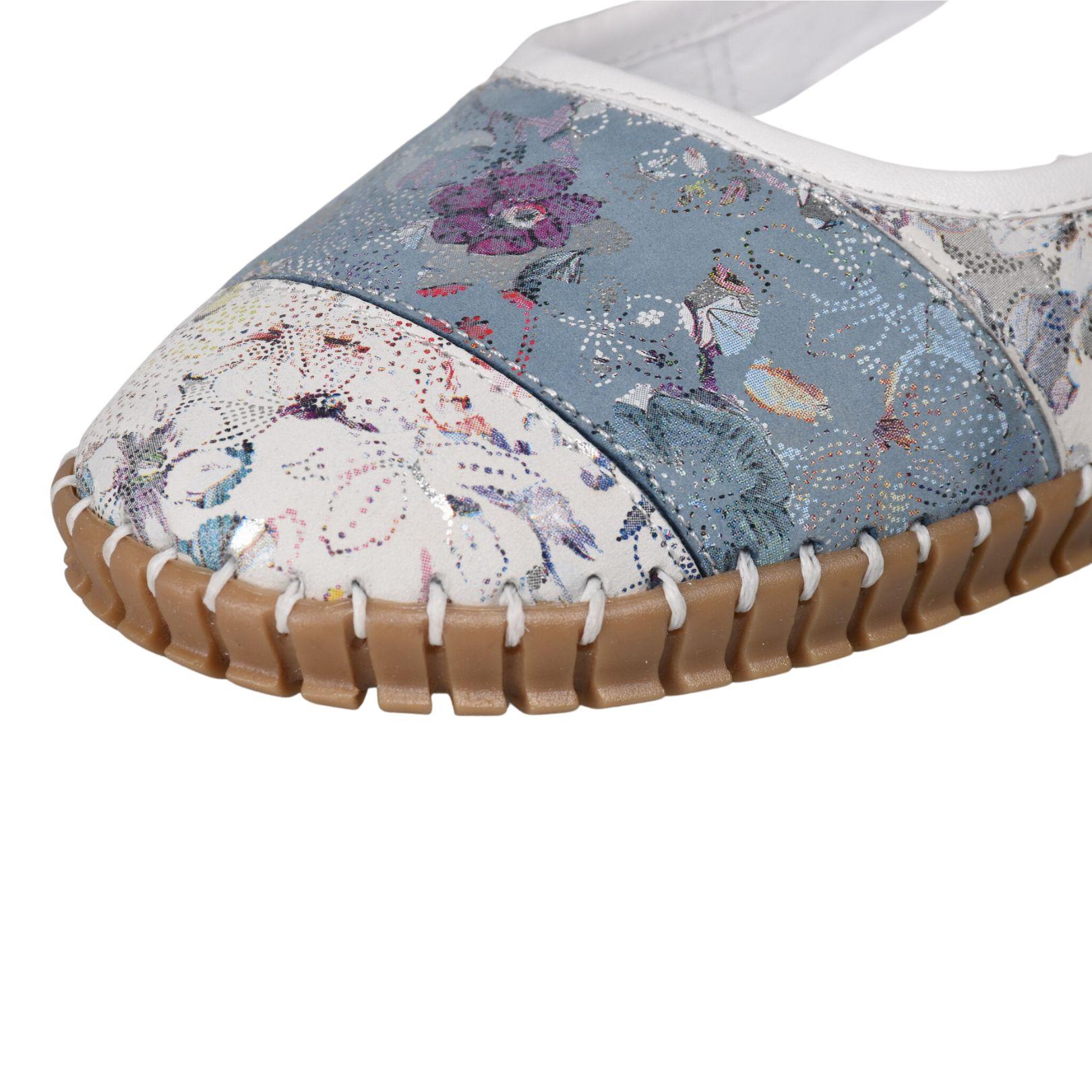 Women Slip on Casual Leather Softie Flat Pump Comfort Padded Ballerina ...