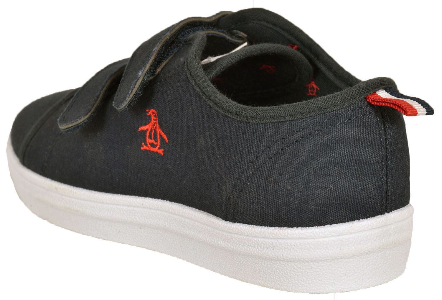 Kids Penguin Plimsolls Trainers Flat Youth Pumps Canvas PE Shoes UK ...