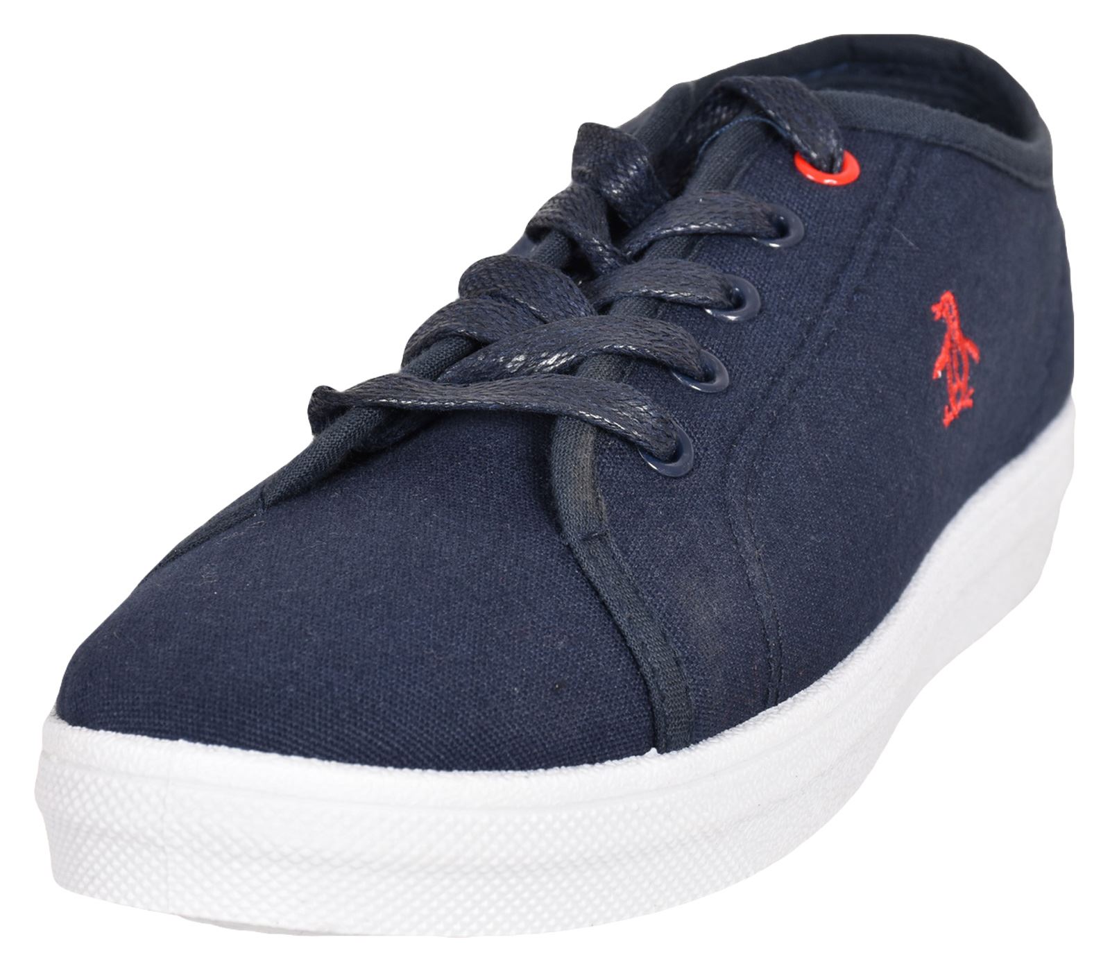 Kids Penguin Plimsolls Trainers Flat Youth Pumps Canvas PE Shoes UK ...