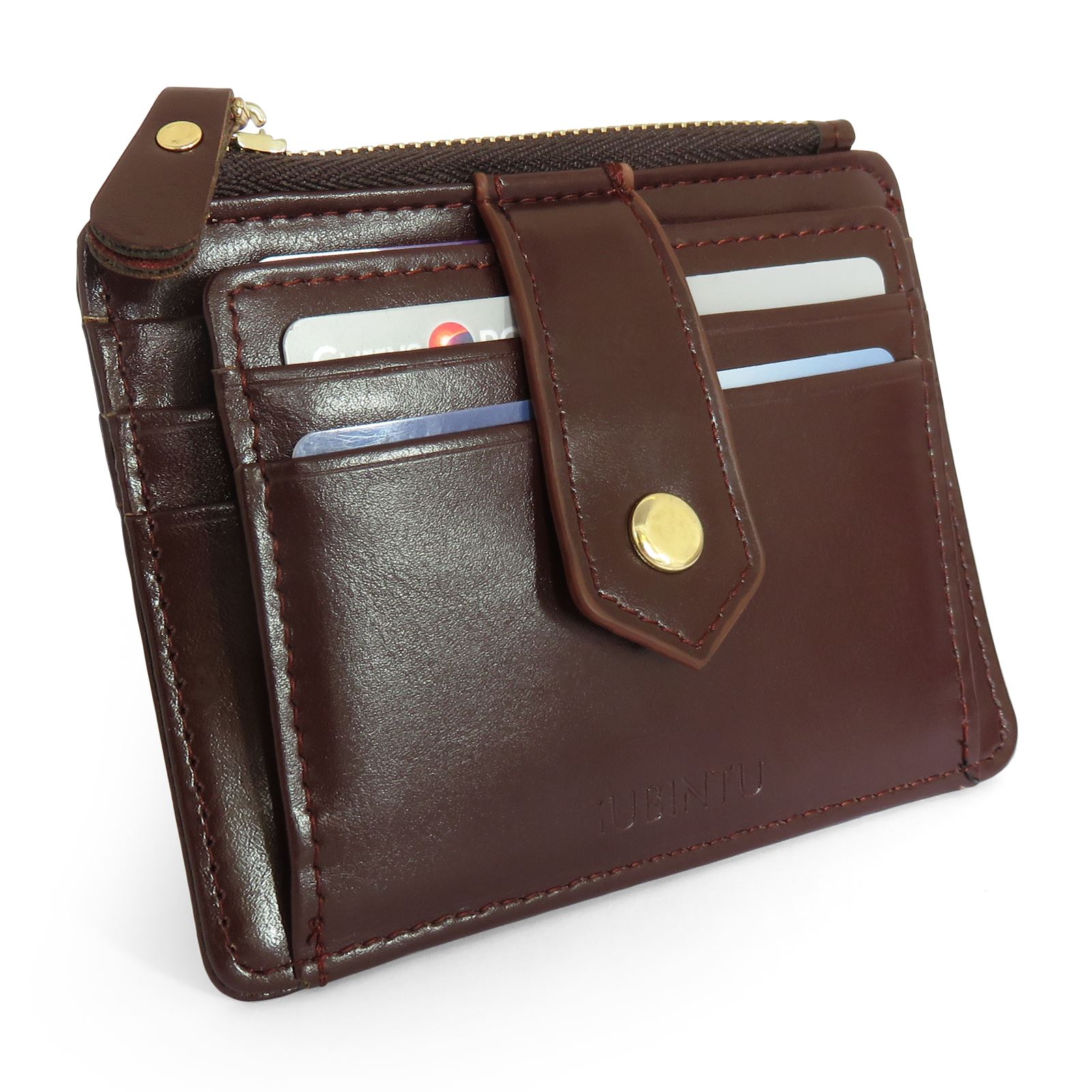 Mens Mini Leather Wallet Slim Small ID Credit Card Holder Coin Purse Mens Mini Leather Wallet Slim Small ID Credit Card Holder Coin Purse