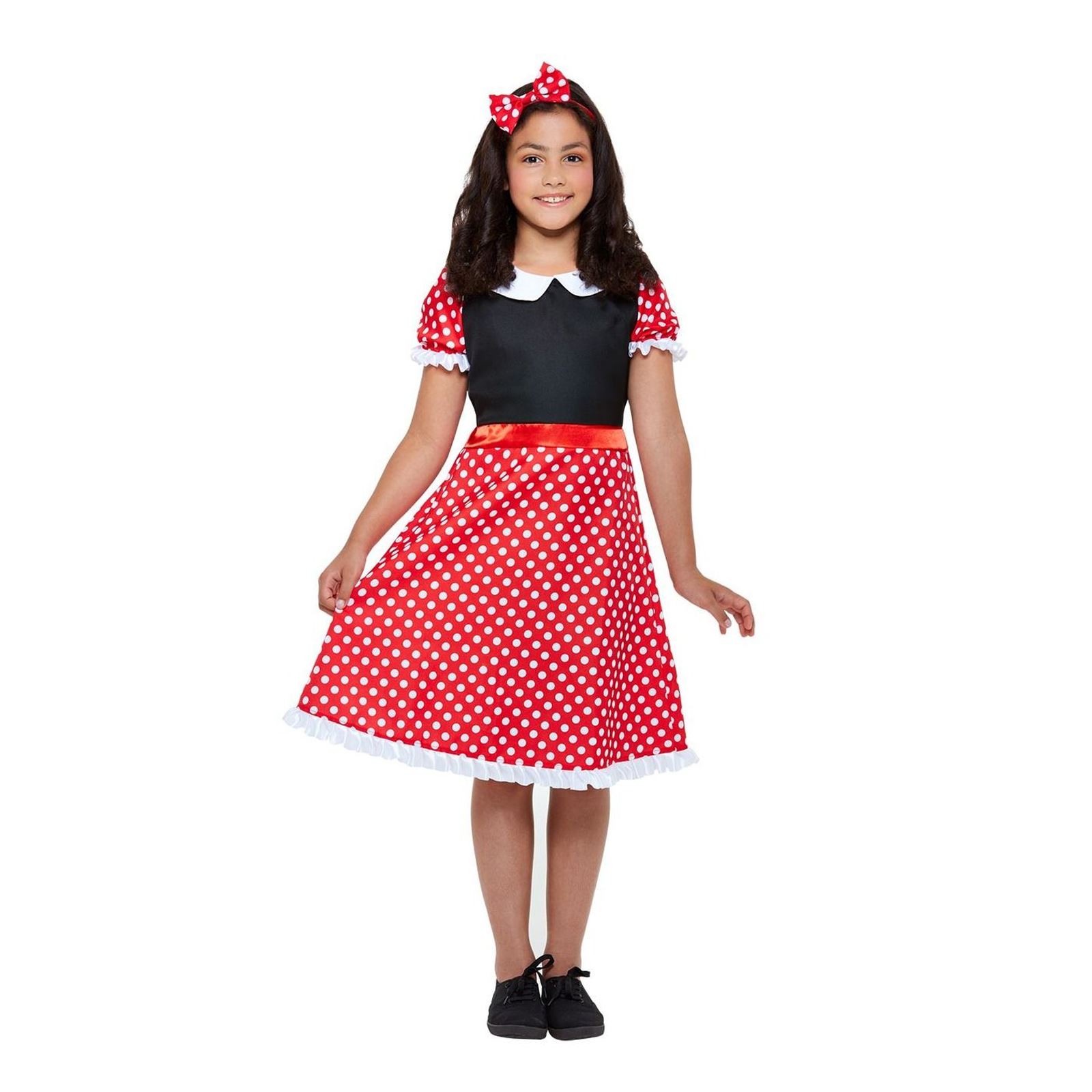 Girls Cute Red Polka Dot Mouse Book Day Film Character Fancy Dress Girls Cute Red Polka Dot Mouse Book Day Film Character Fancy Dress