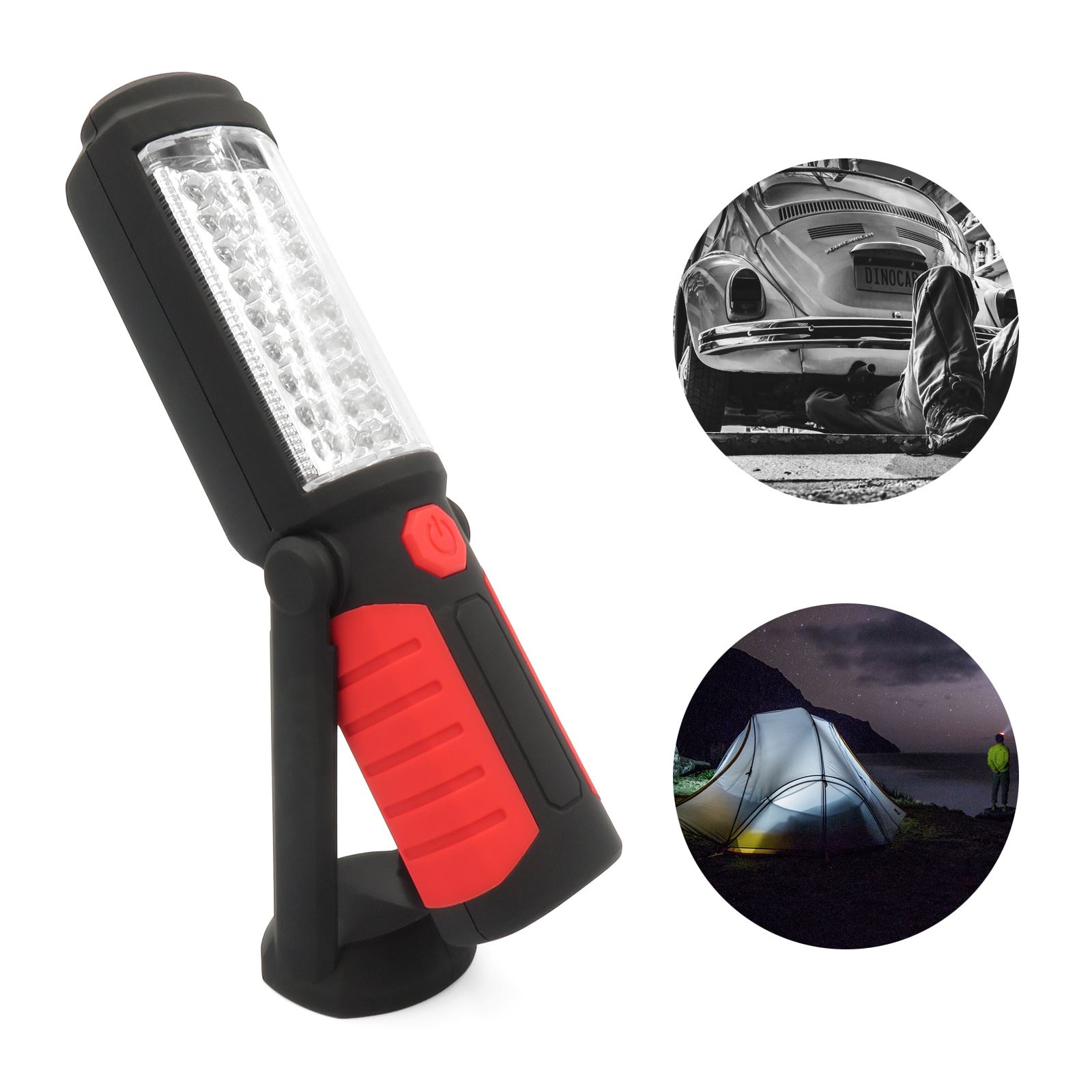 41 LED Inspection Light Bright Battery Work Lamp Car Camping Emergency ...