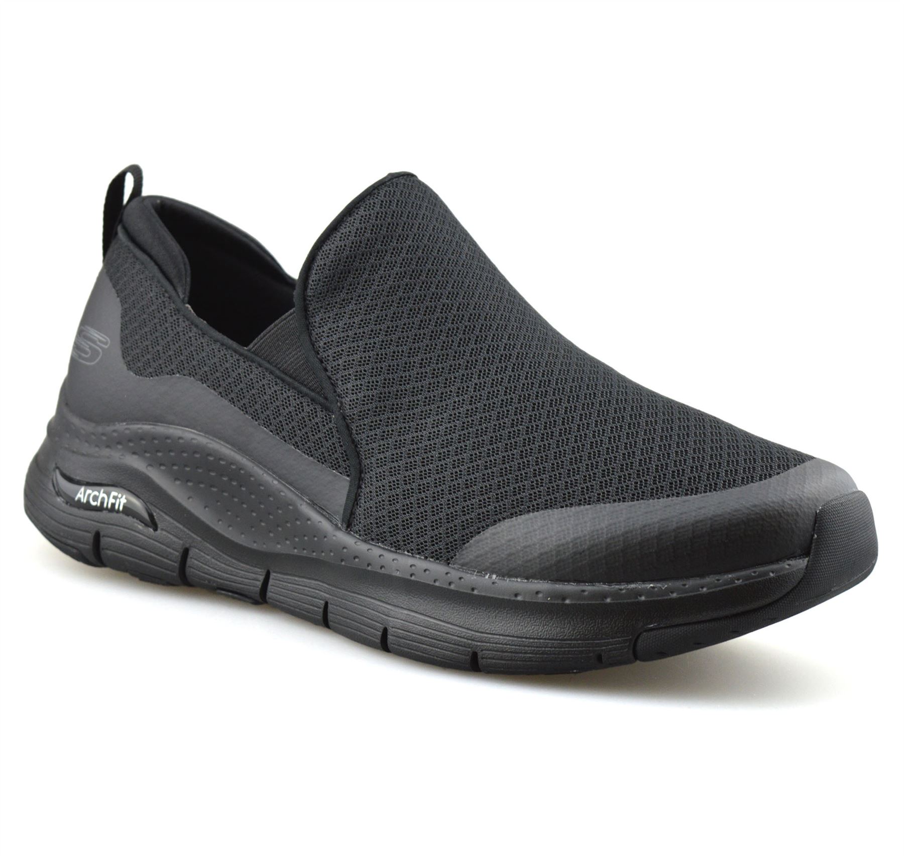 Mens Skechers Slip On Arch Fit Extra Wide Walking Sports Gym Trainers Mens Skechers Slip On Arch Fit Extra Wide Walking Sports Gym Trainers