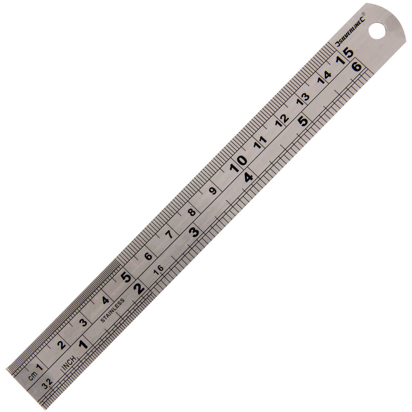 Silverline Stainless Steel Rule 150 300 600mm Metric Imperial Silverline Stainless Steel Rule 150 300 600mm Metric Imperial