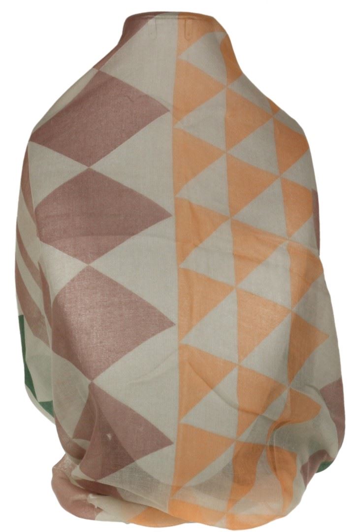 Womens Geometric Triangles Scarf Abstract Large Shawl Neck Accessories ...