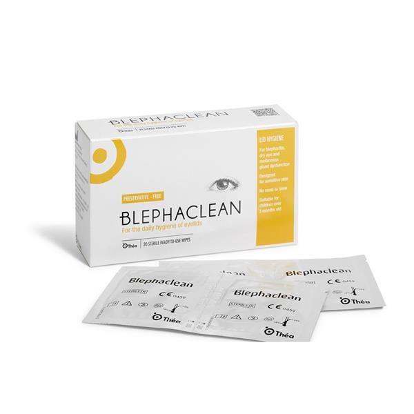 Blephaclean Wipes (20 Sterile EyeLid Pack) | Pharmhealth Pharmacy