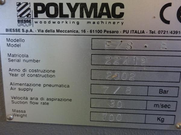 Lot Biesse Polymac drilling machine