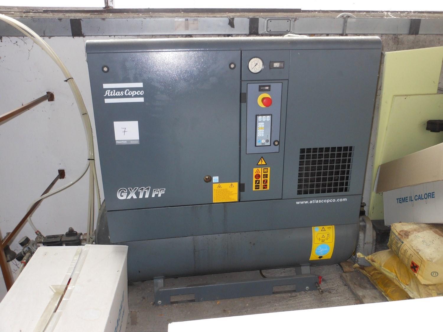 Lot Atlas Copco GX11FF compressor