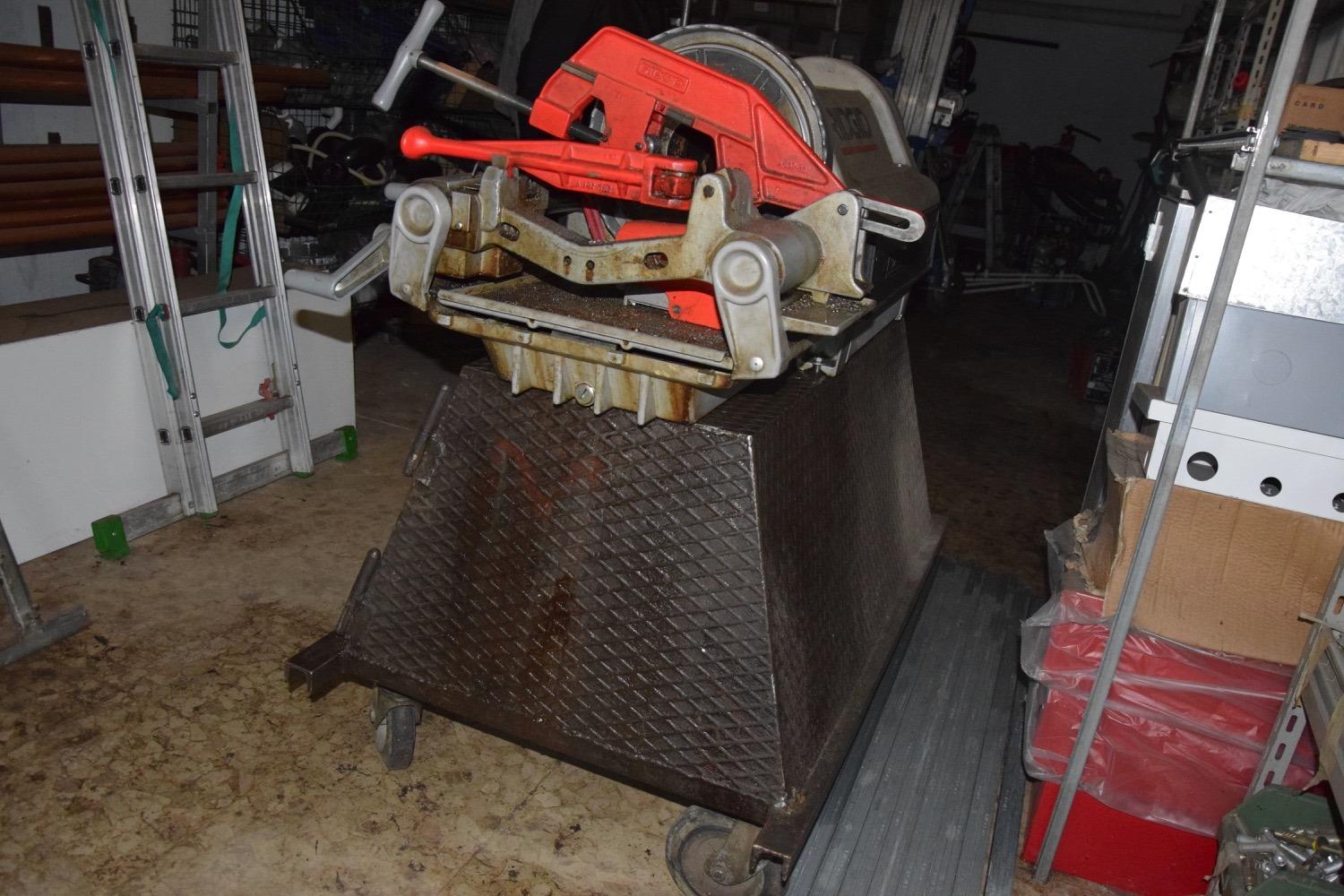 Lot Ridgid electric pipe cutter