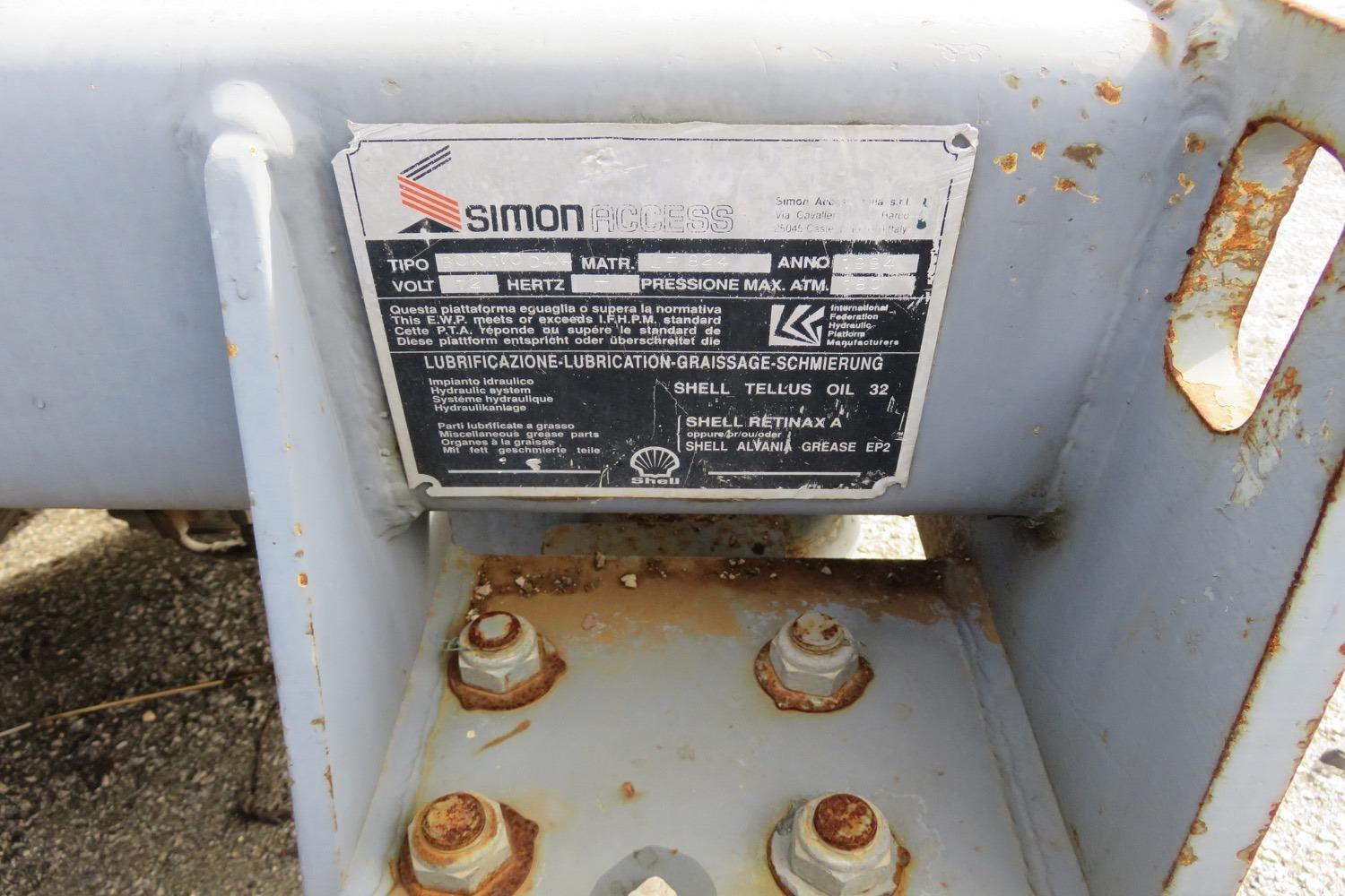 Lot Simon self-propelled aerial platform