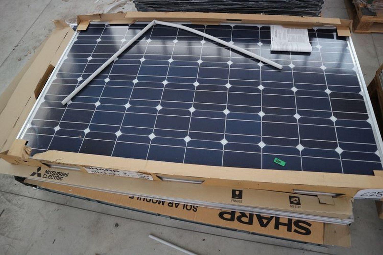 Lot Sharp Photovoltaic panels