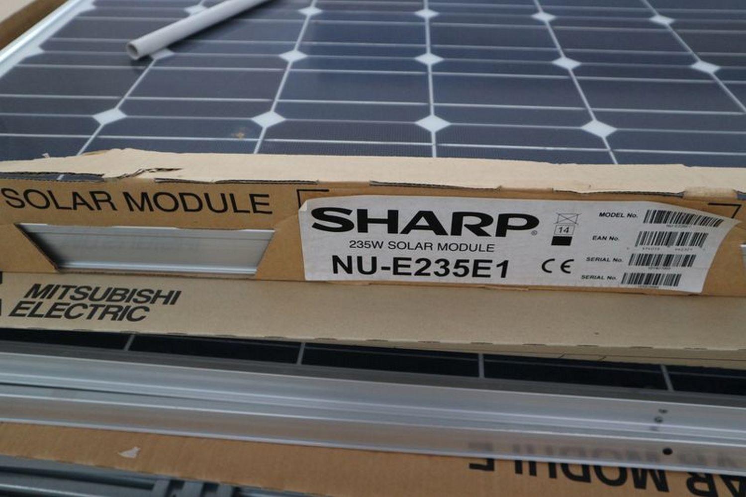 Lot Sharp Photovoltaic panels