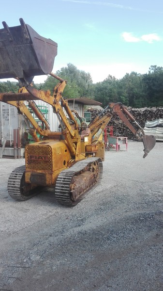Lot Fiat FL4 impaleer with backhoe