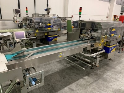 Lot Flow pack packaging machine Ilapak Astra