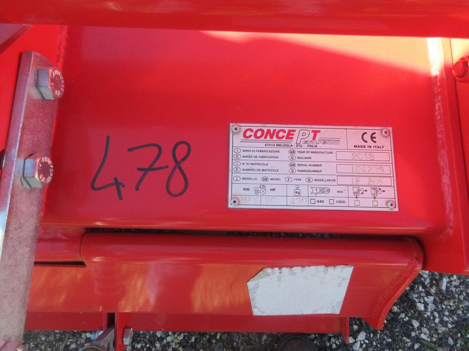 Lot Concept Perugini agricultural tiller