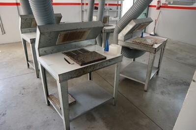 Lot Suction tables and sewing machines