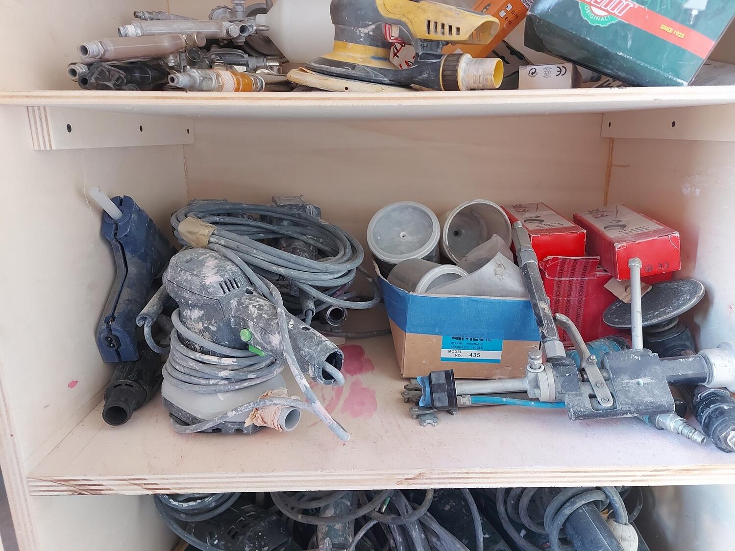 Lot Compressors and paint shop equipment