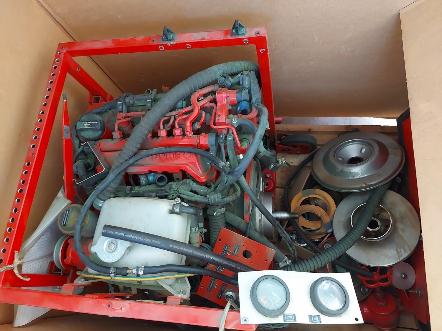 Lot Generators welder and Lombardini engine block