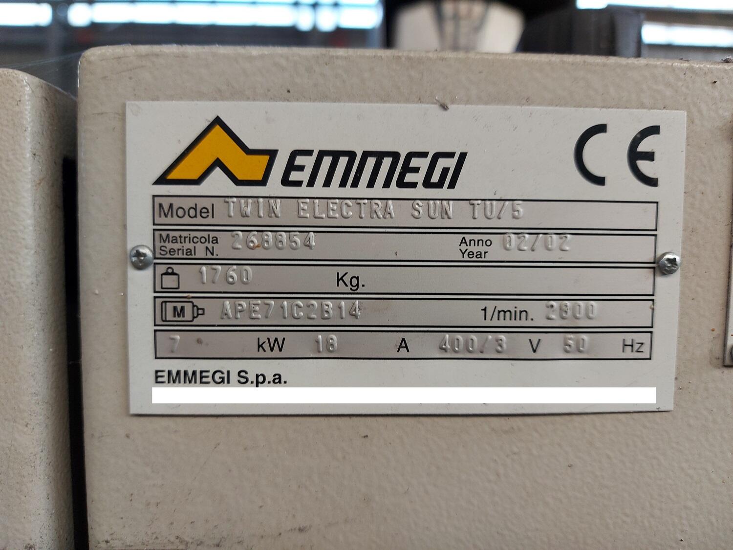 Lot Emmegi double head miter saw